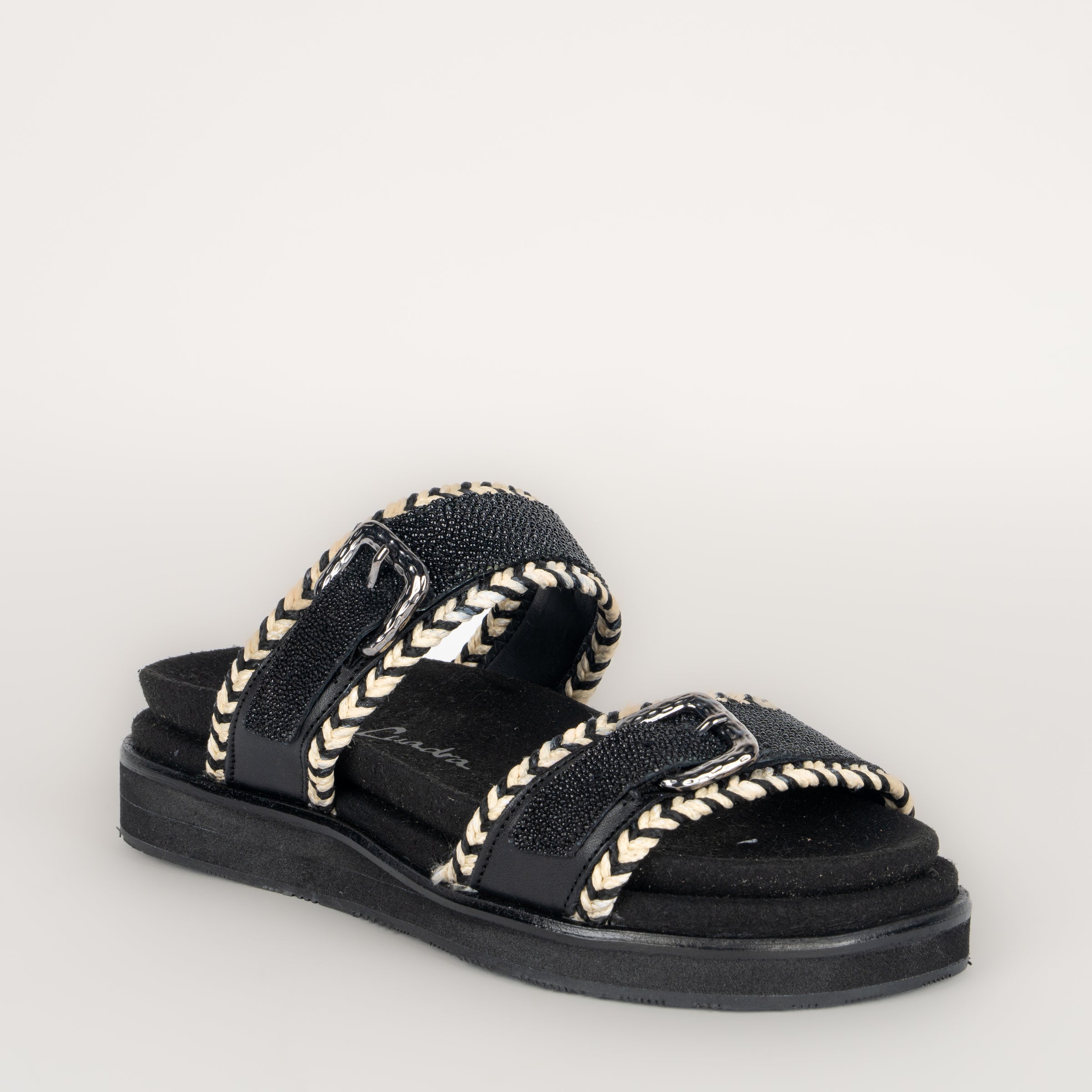 Sandalia Franco Cuadra Mantarraya Negro Dama - Botas Chicho