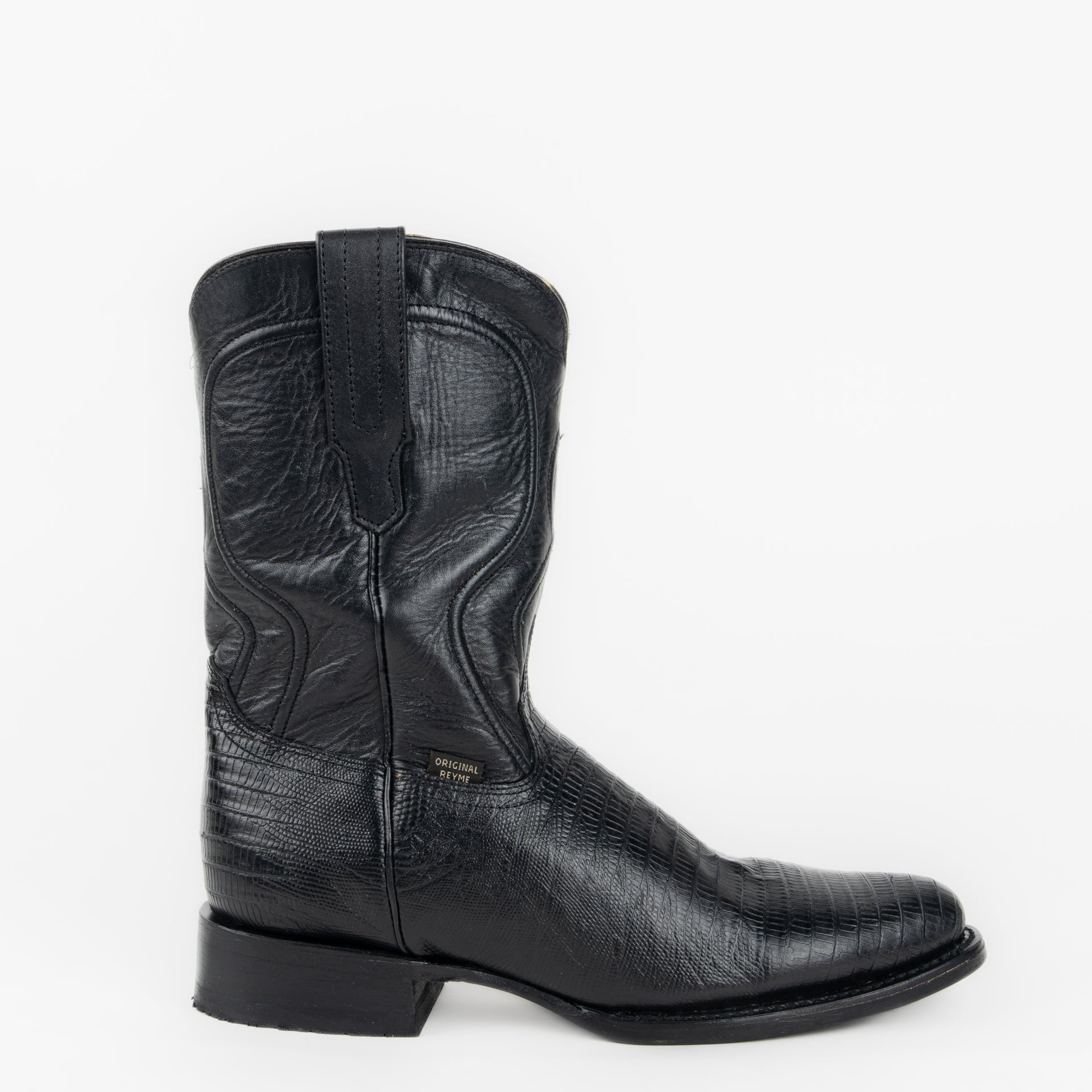 Bota Reyme 1201 Grabado Lizard negro Caballero - Botas Chicho