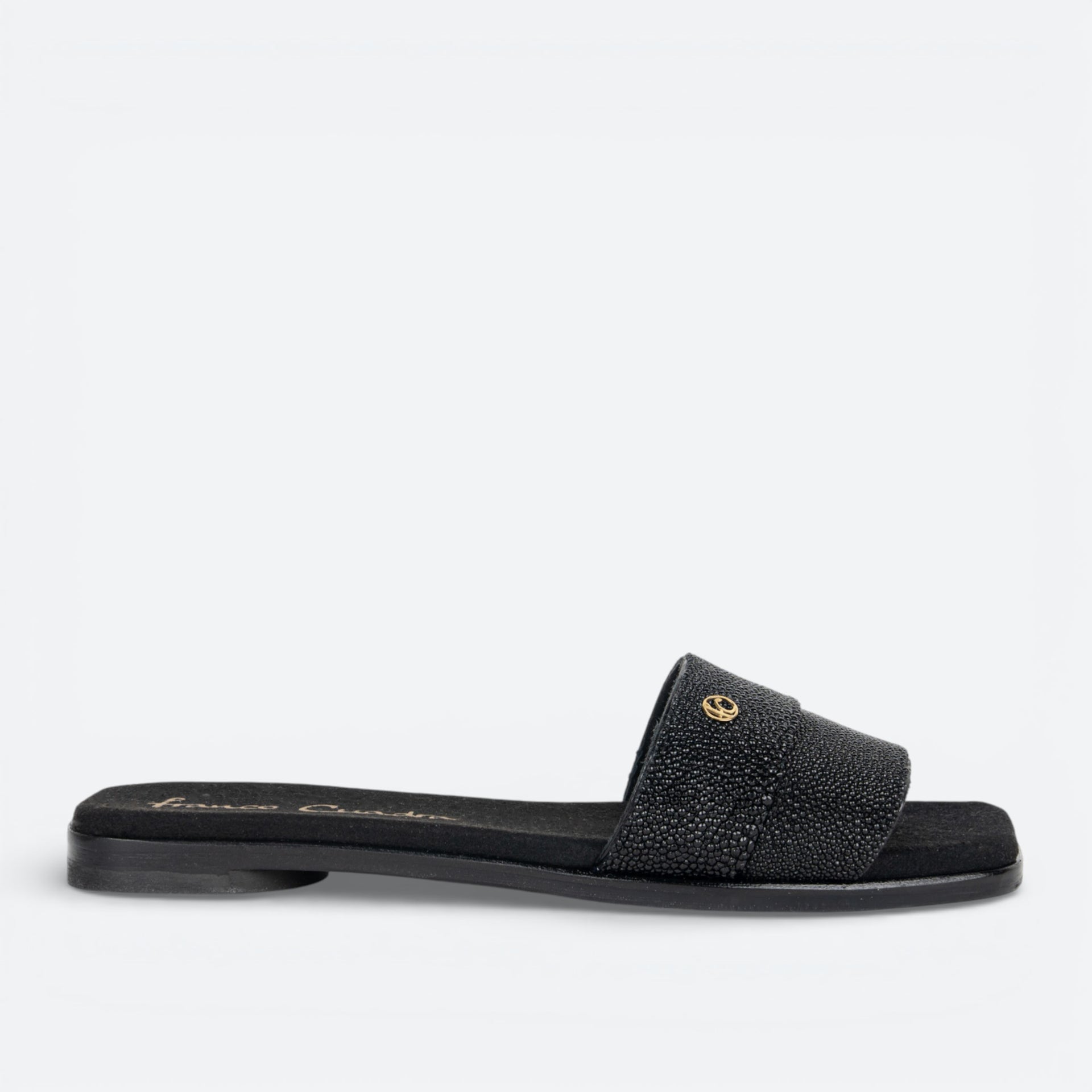 Sandalia Franco Cuadra Mantarraya Negro Dama - Botas Chicho