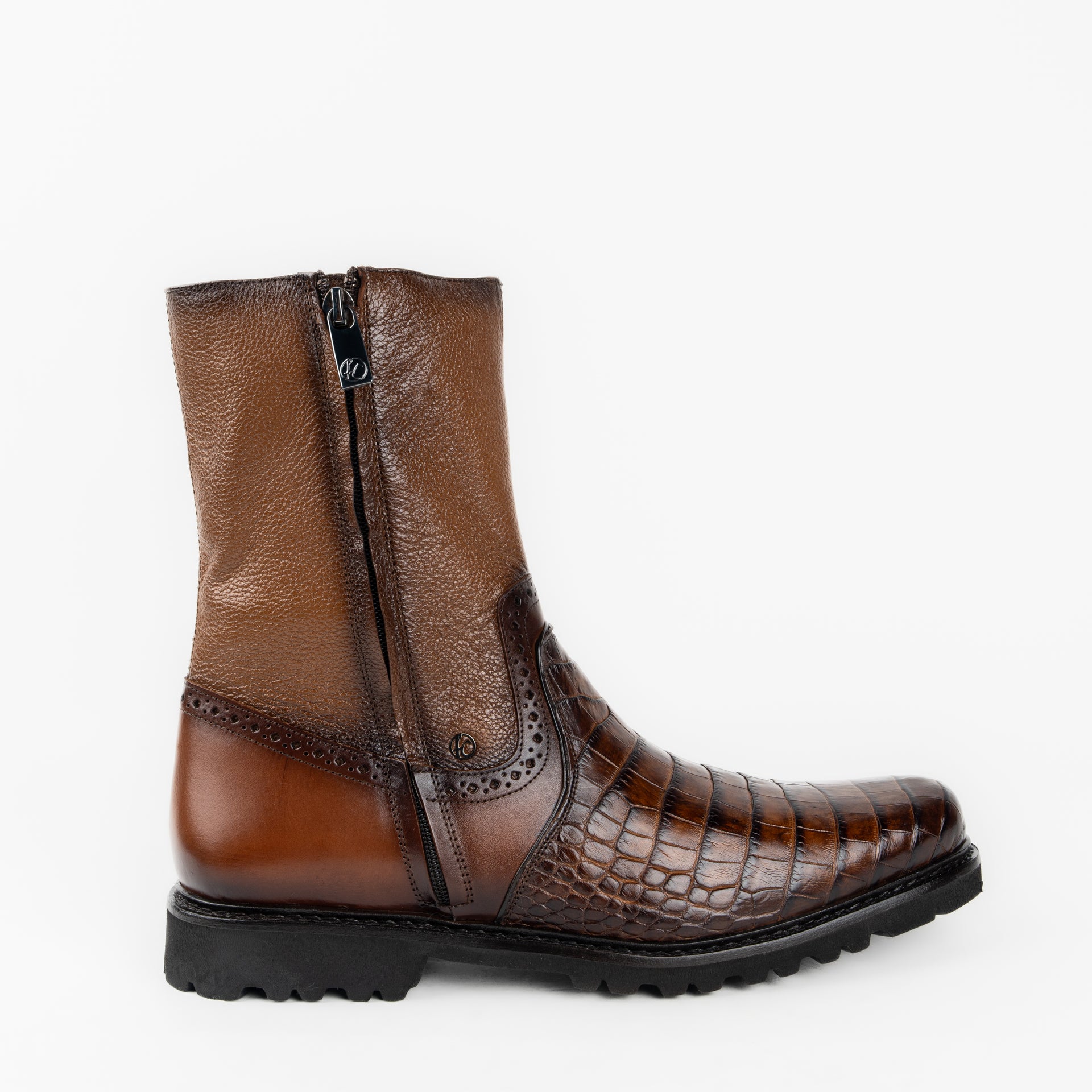 Bota Franco Cuadra Alligator Tender Miel Suela Ultraligera Caballero ...