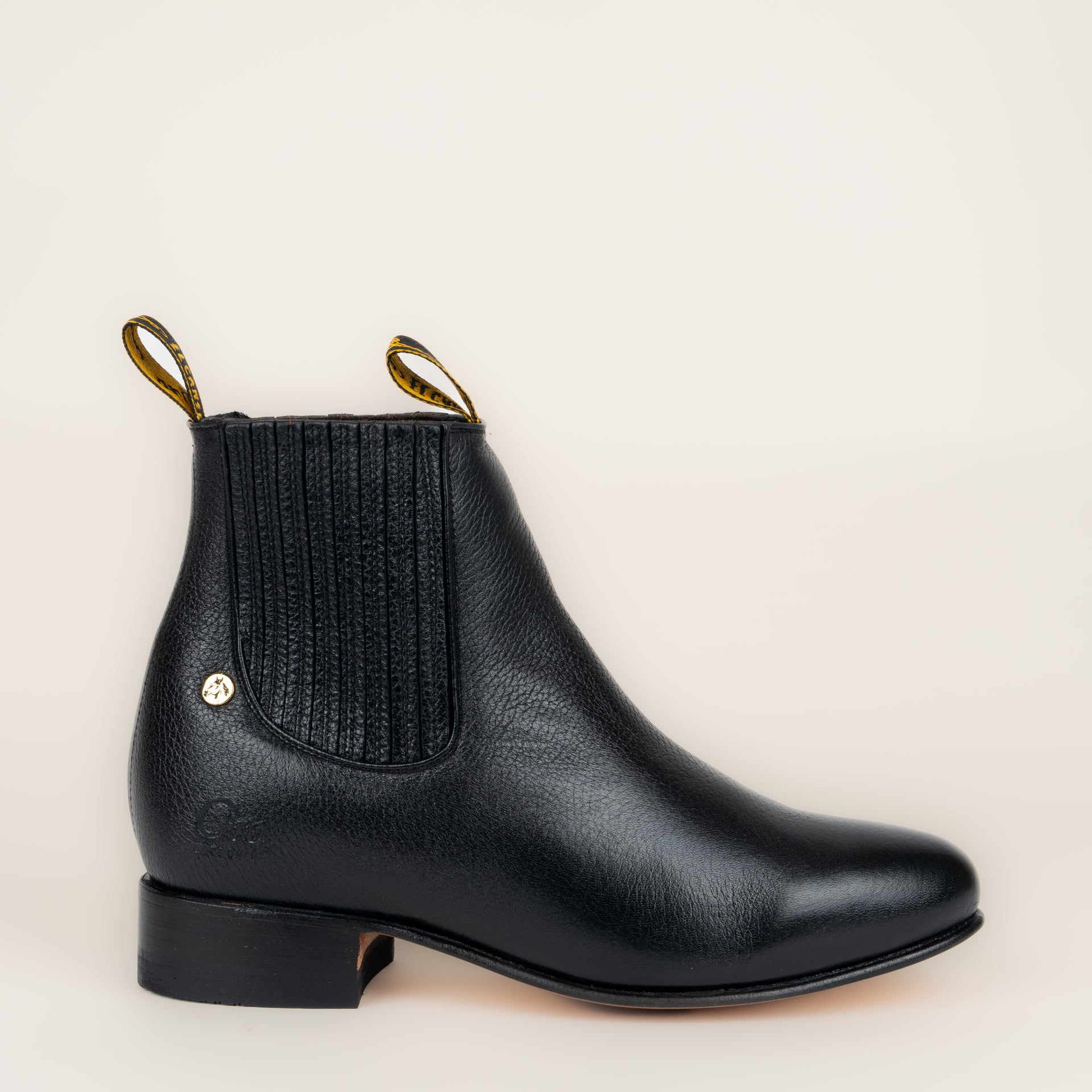 Botín El Canelo Edición Oro Venado Negro Caballero - Botas Chicho