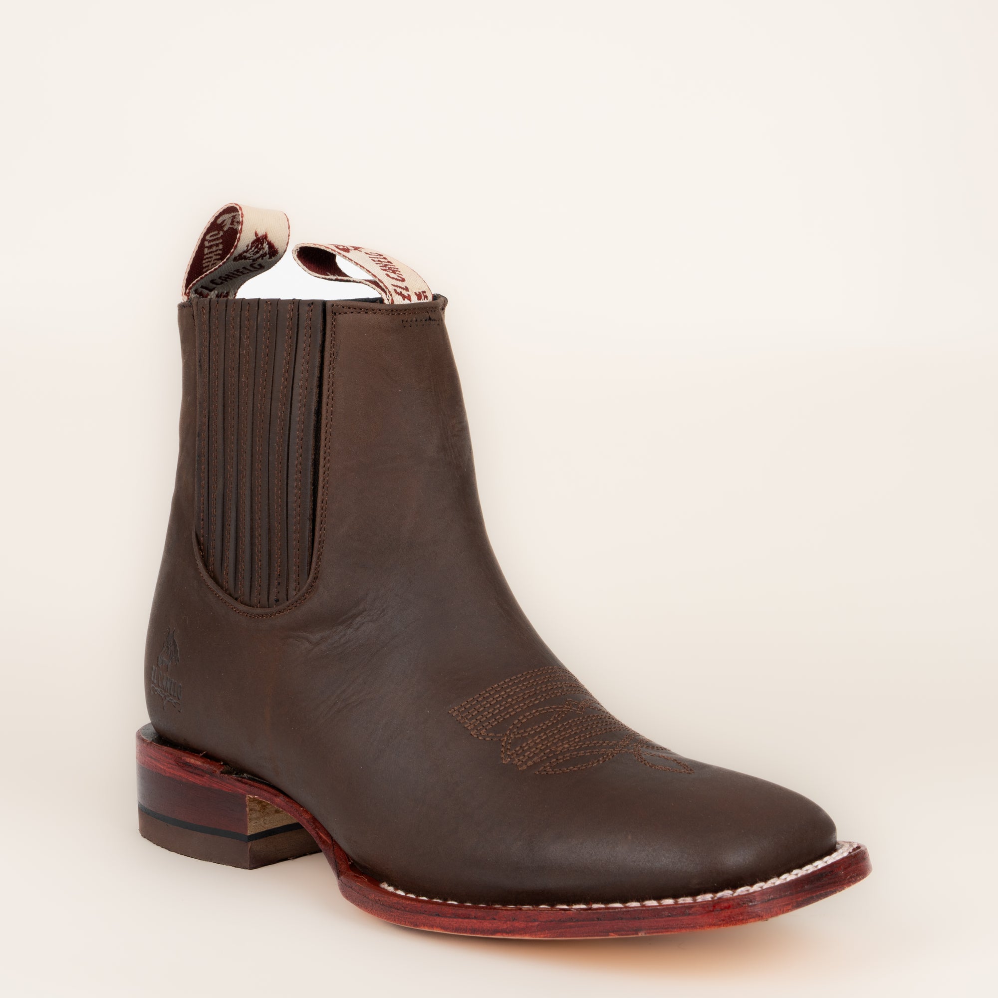 Botín El Canelo El Paso Crazy Horse Madera Caballero