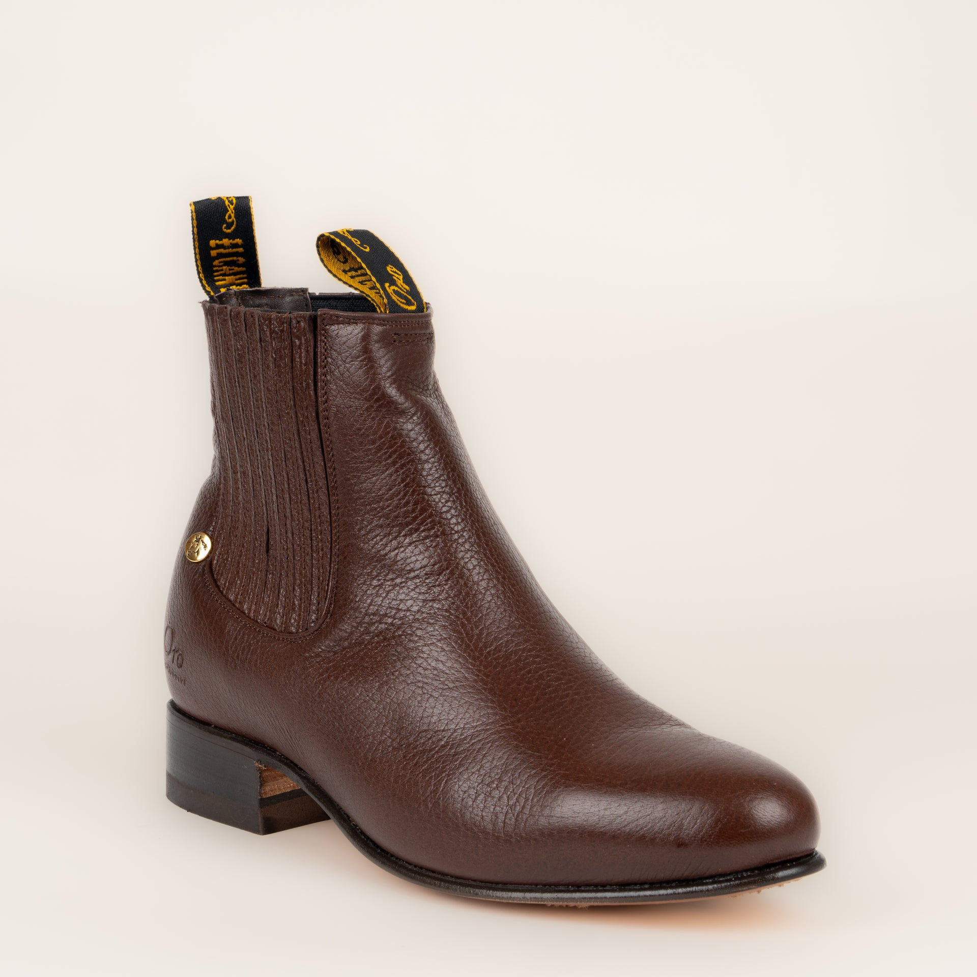 Botín El Canelo Edición Oro Venado Café Caballero – Botas Chicho