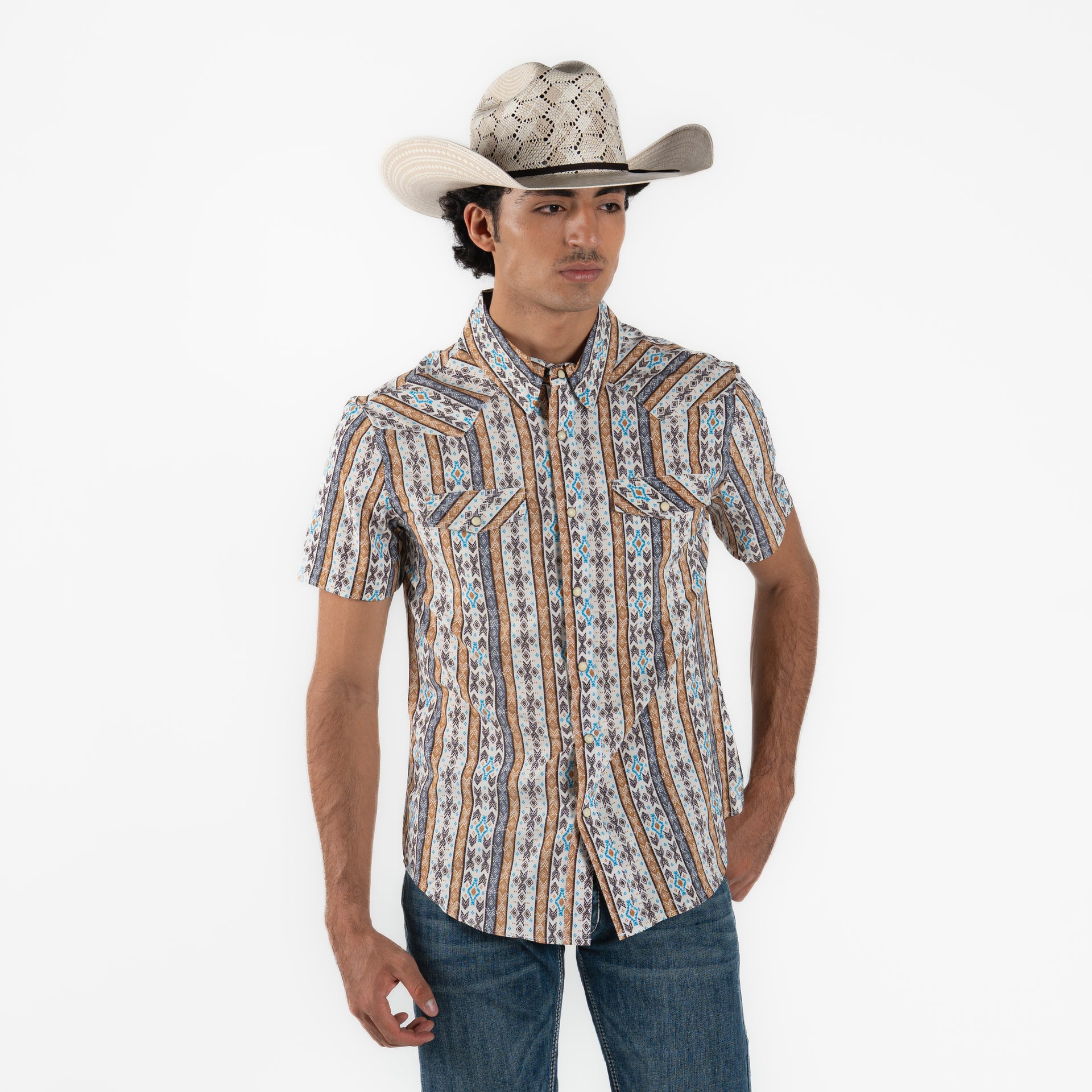 Camisa Panhandle Aztec Tan Caballero - Botas Chicho