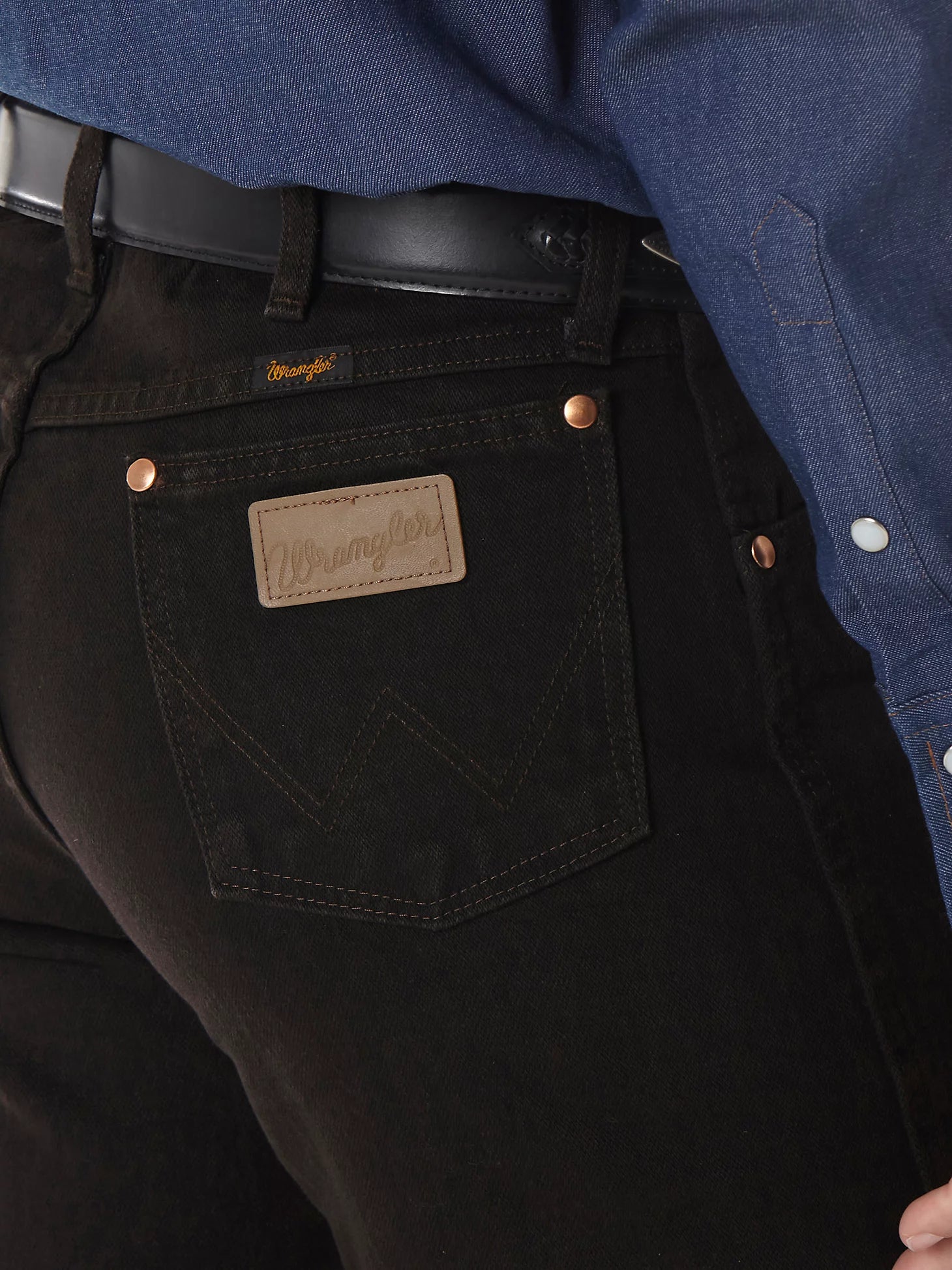 Jeans Wrangler Original Fit Black Chocolate Caballero
