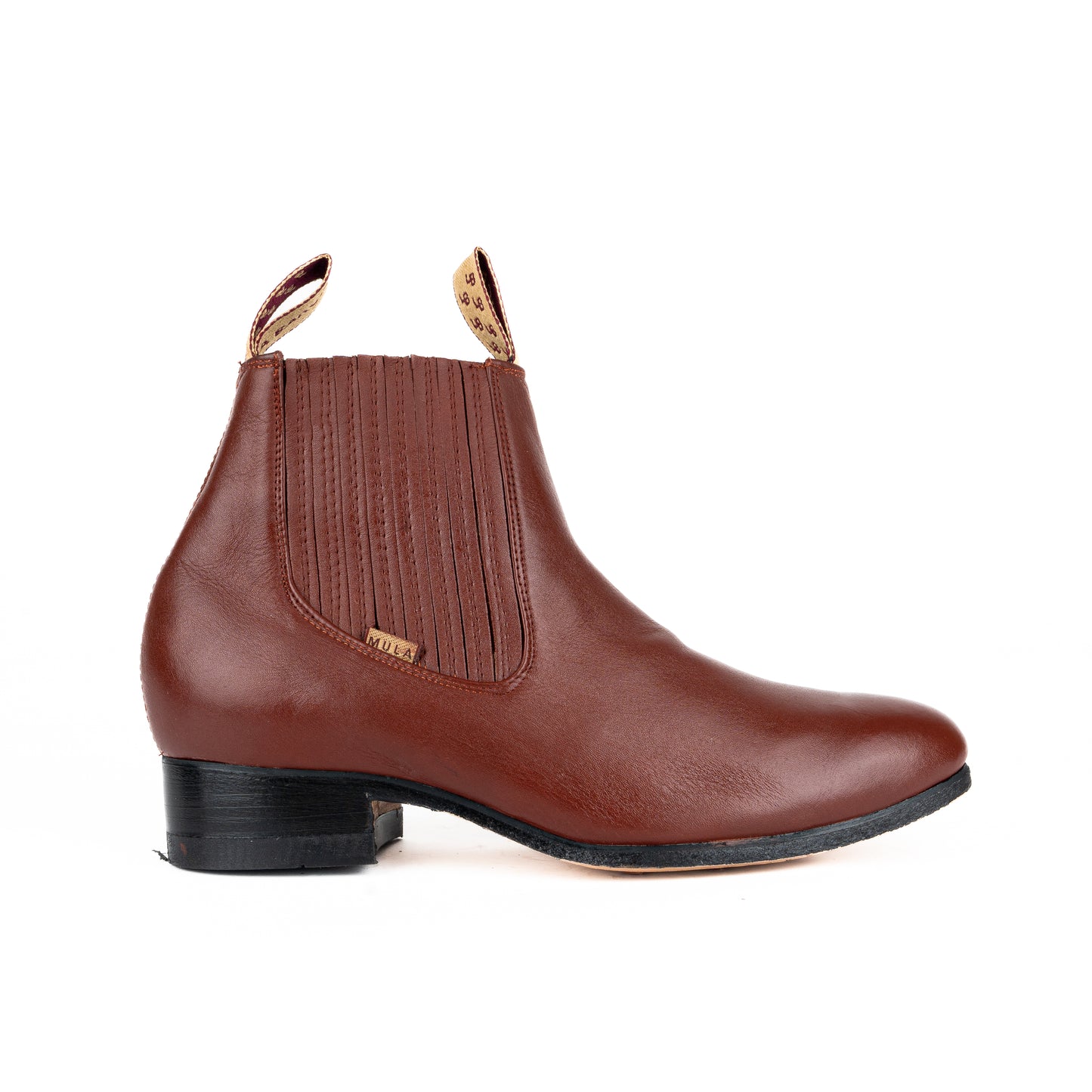 Botín La Barca 500 Paso de Mula Piel Ladrillo Caballero